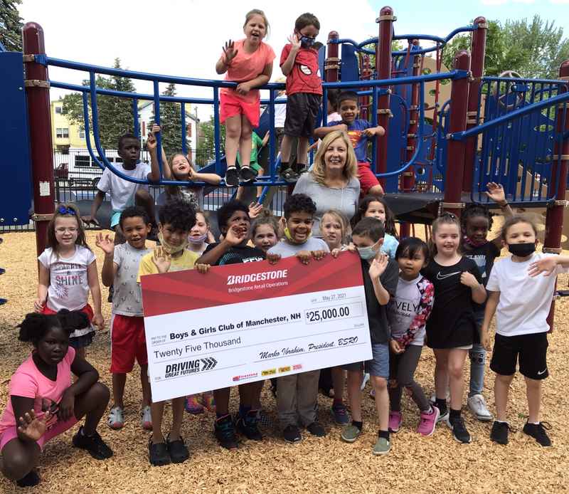 Bridgestone Donates $25,000 To Boys & Girls Club Of Manchester