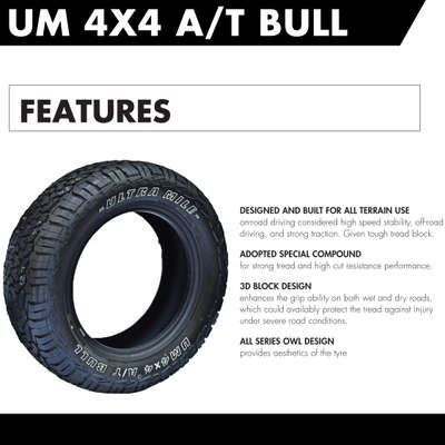 Ultramile UM 4X4 A/T BULL Price (Check Offers) - UM 4X4 A/T BULL Tubeless tyre, Reviews and Specs