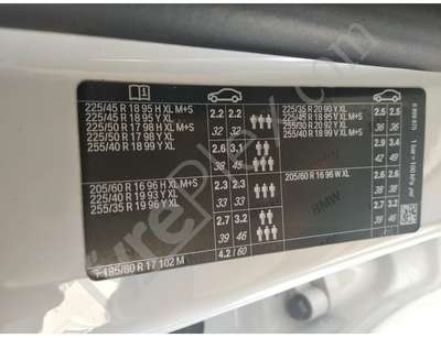 Tyre Pressure for BMW 3-Series (32-45psi), Tyre Air Pressure